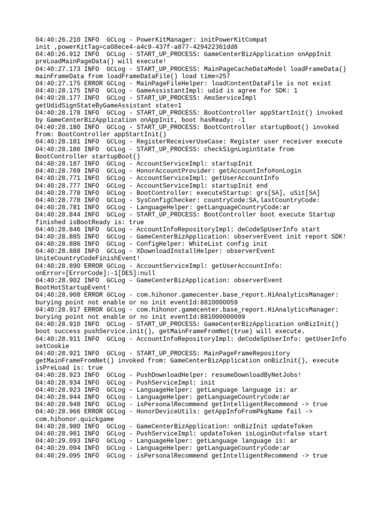GameCenter Startup Log Analysis | PDF | Computer Science | Hypertext