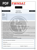 ANswer Key - PWNSAT - Sample Paper - Class-7 | PDF