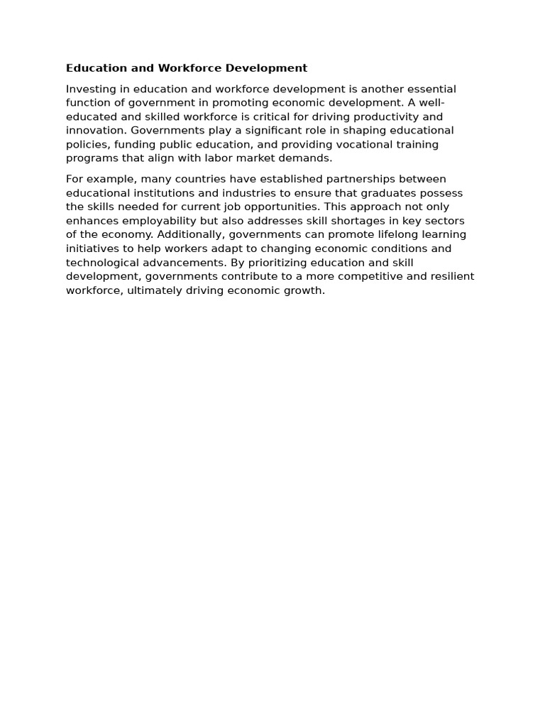 Education and Workforce Development | PDF | Business | Finance & Money ...