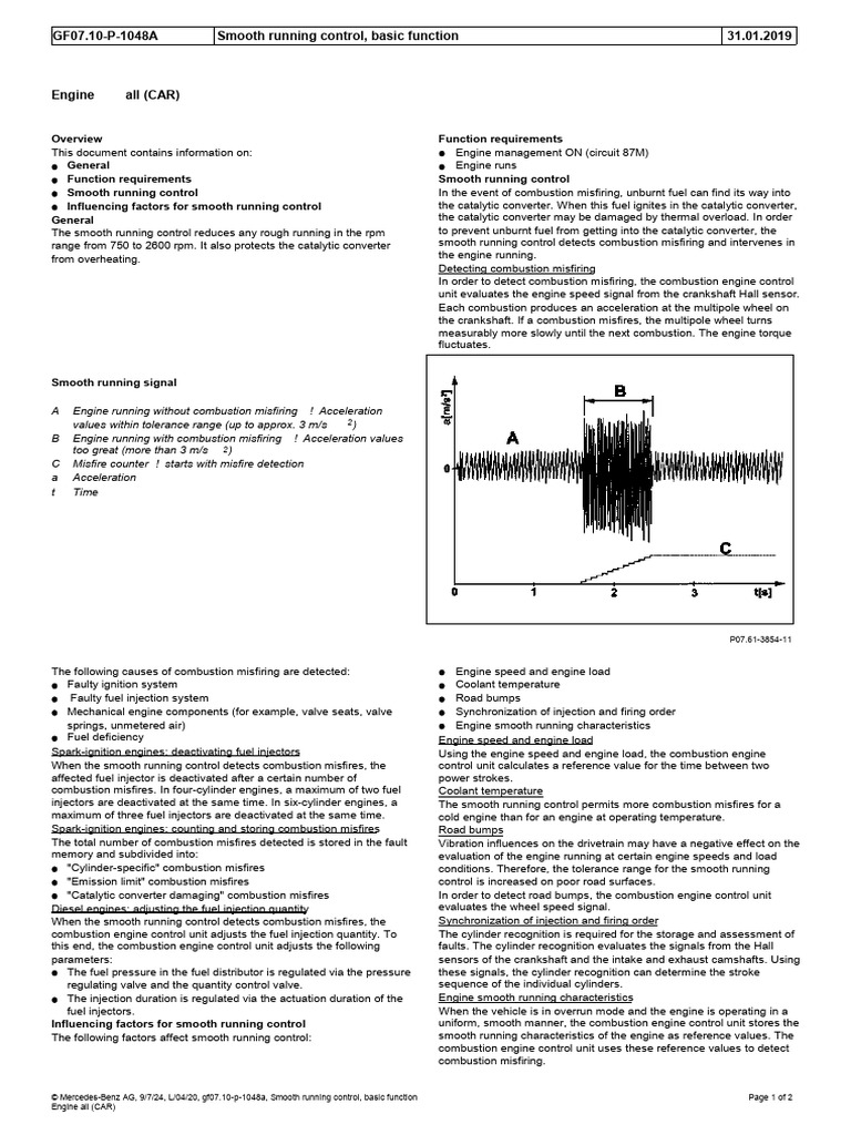 smooth running control | PDF | Engines | Internal Combustion Engine