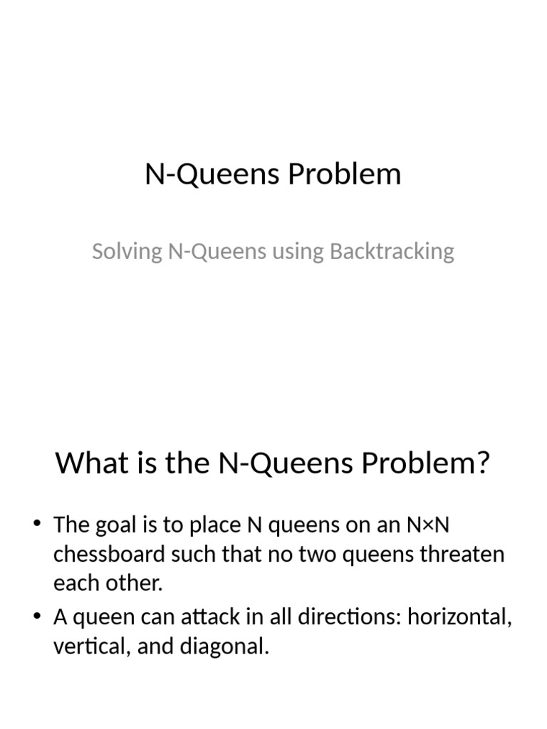 N_Queens_Presentation | PDF