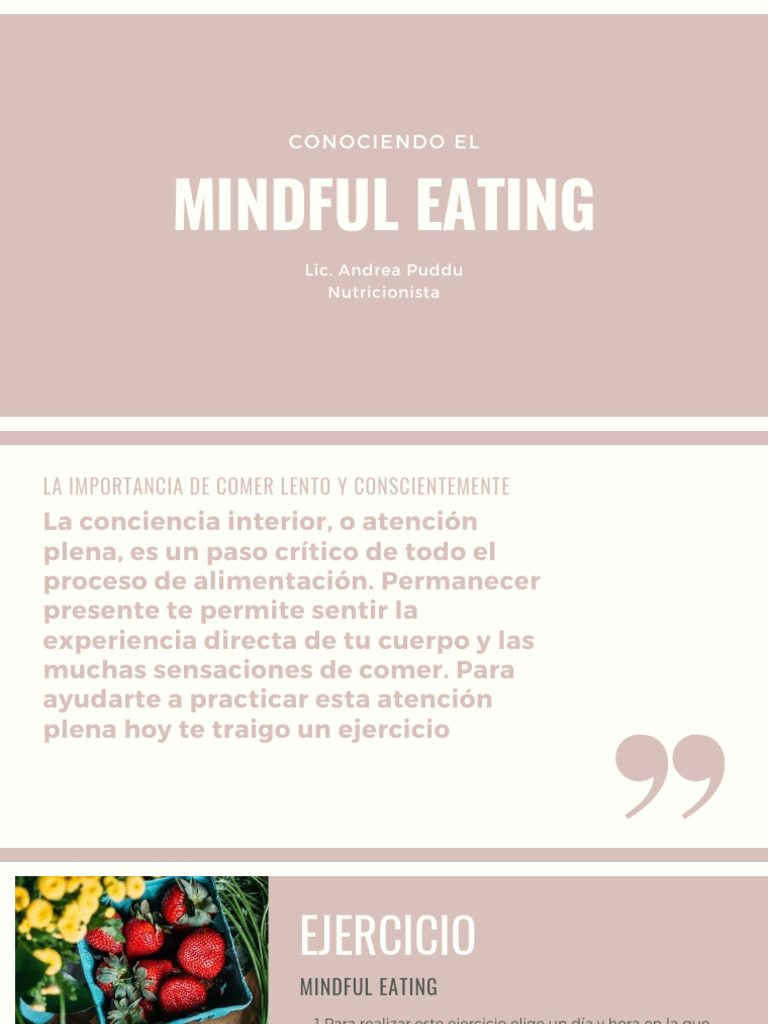 Mindful Eating | PDF | Salud y bienestar