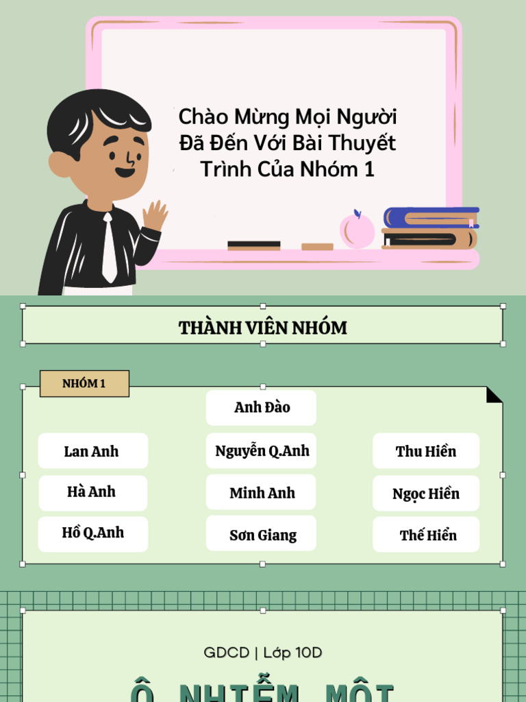 Ô Nhiễm Môi Trường GDCD 10 | PDF
