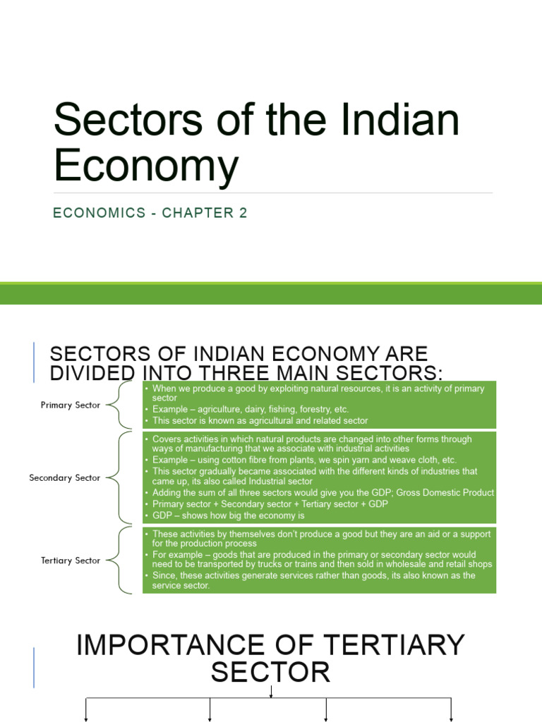 Overview of Indian Economic Sectors | PDF | Employment | Gross Domestic ...