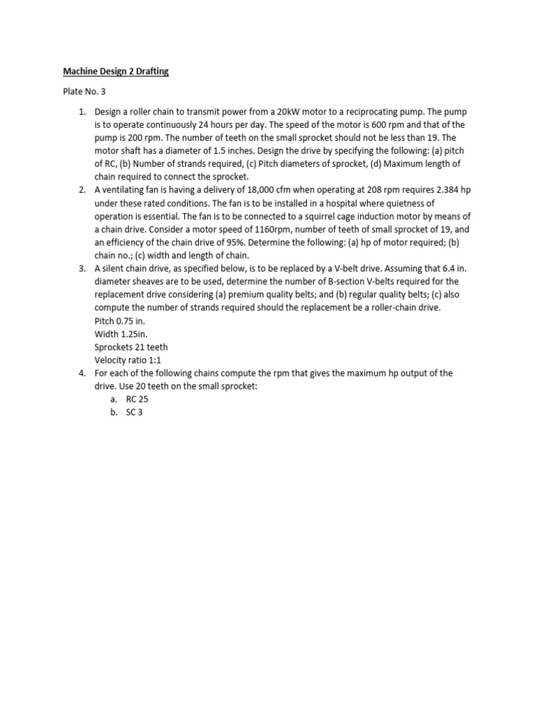 Roller Chain and Drive Design Guide | PDF