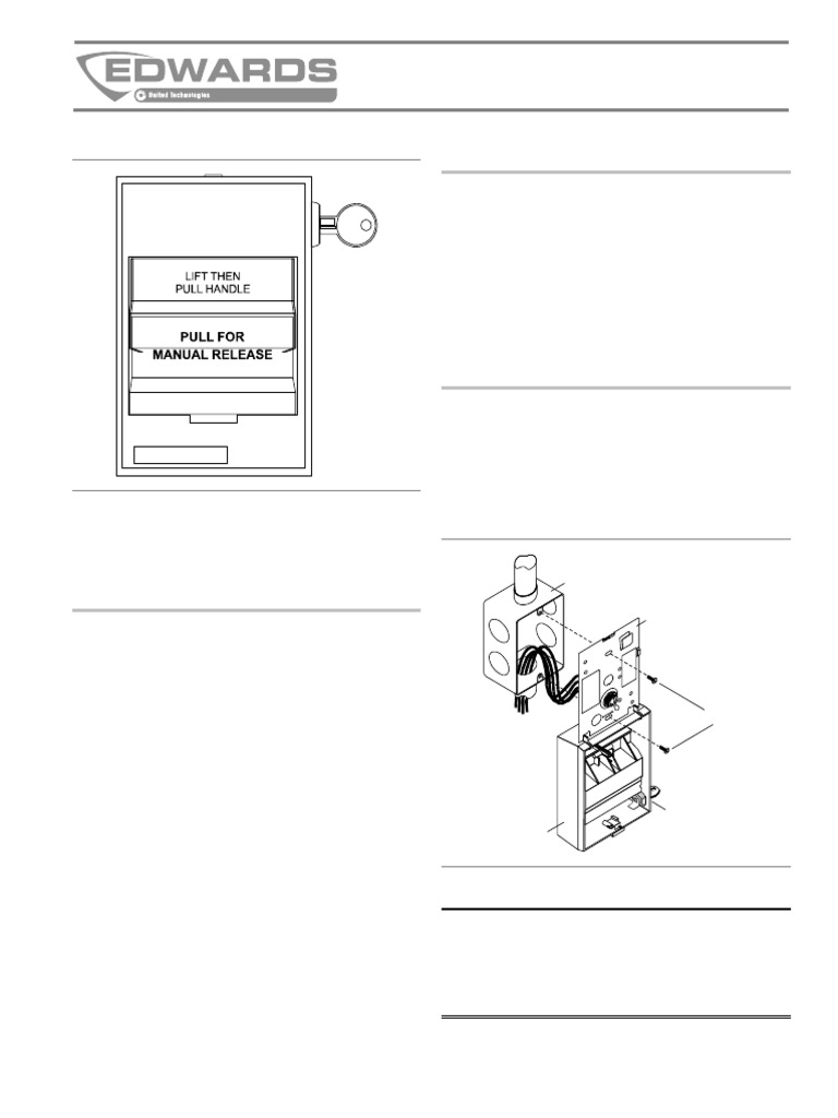 Double Action Manual Release Station Guide | PDF | Switch | Trigger ...
