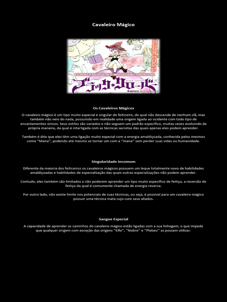 Cavaleiro Magico | PDF | Mágico (fantasia) | Elfos