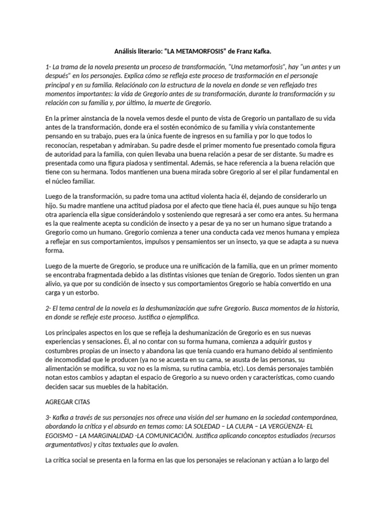 Análisis literario de Análisis literario de