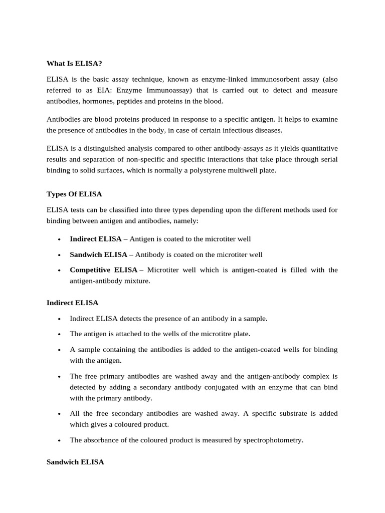 Elisa | PDF | Elisa | Immunoassay