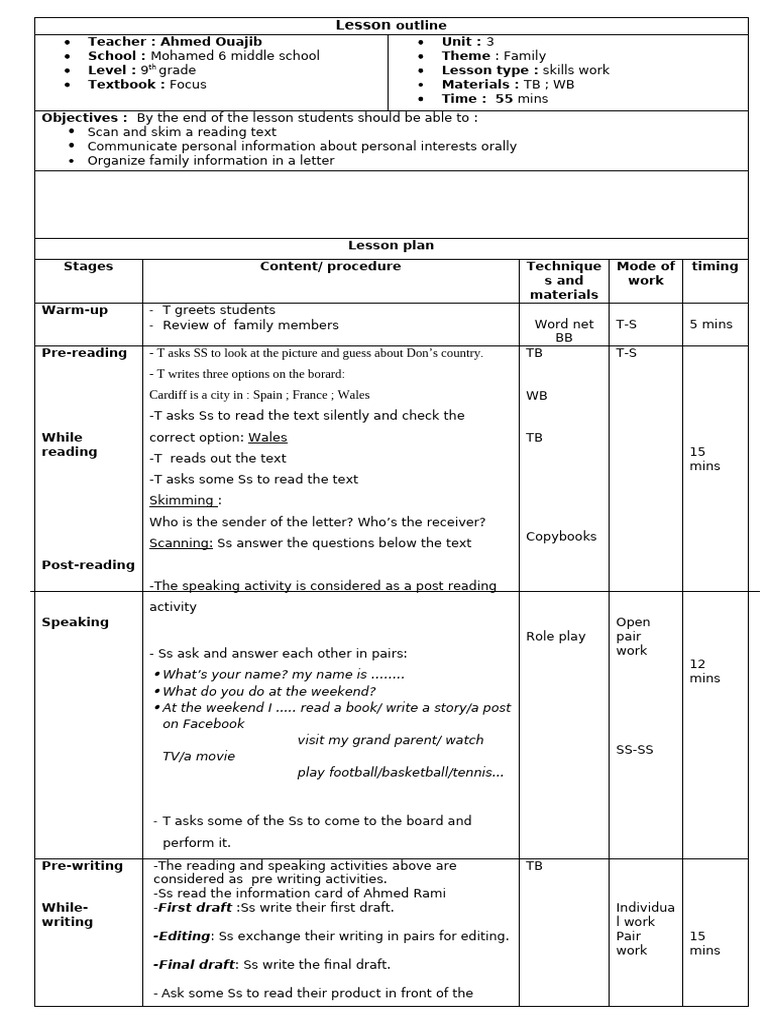 skills work unit 3 nwigued | PDF | Written Communication | Human Communication