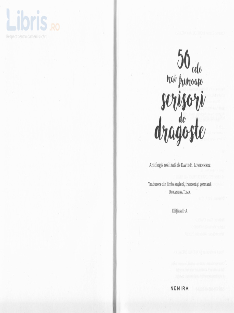 50 Cele Mai Frumoase Scrisori de Dragoste | PDF