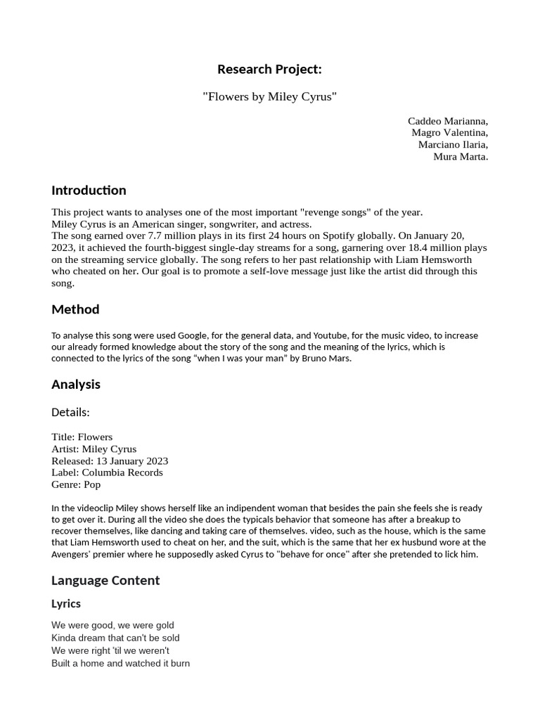 Research Project | PDF | Recorded Music | Sound Recording