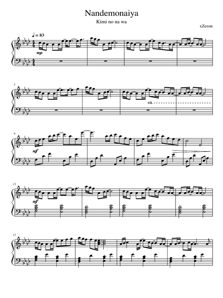 Nandemonaiya Kimi No Na Wa | PDF