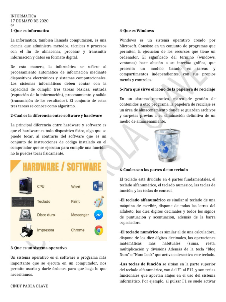 INFORMATICA | PDF | Microsoft Office | Microsoft