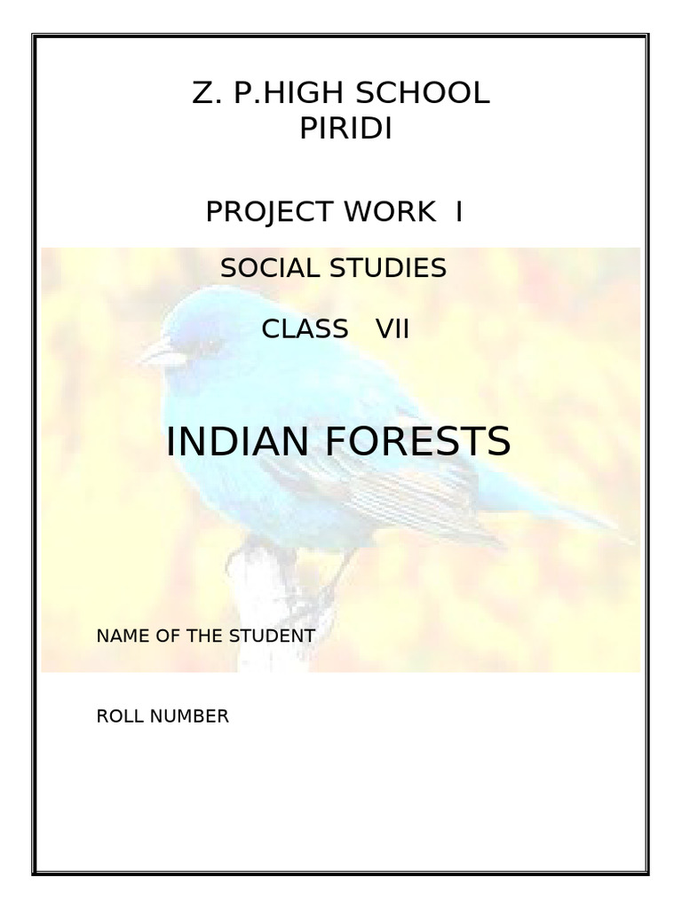COVER PAGE PROJECT WORK | PDF
