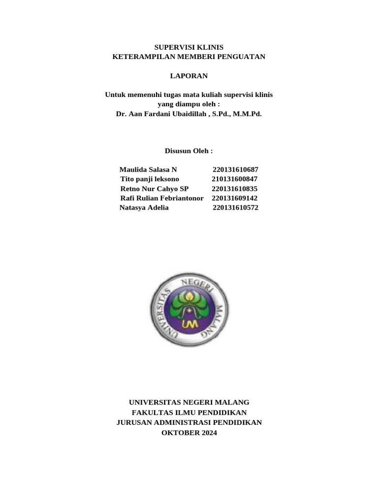 Supervisi Klinis | PDF