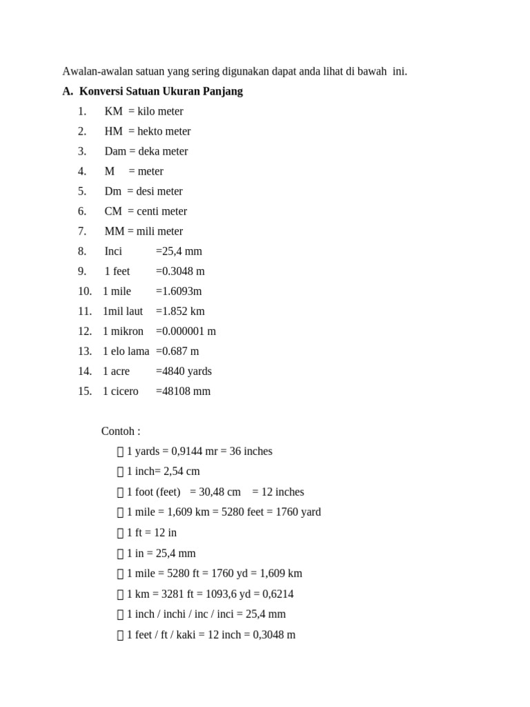 Konversi Satuan | PDF | Pascal (Unit) | Physical Quantities