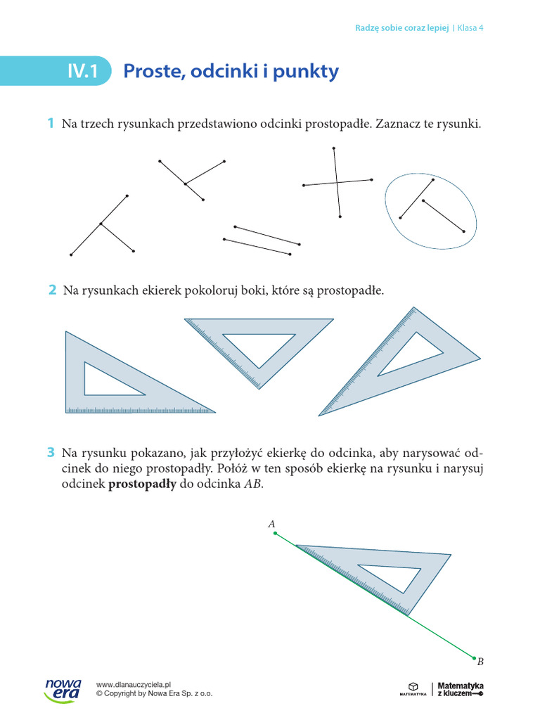 IV.1. Proste, Odcinki I Punkty | PDF
