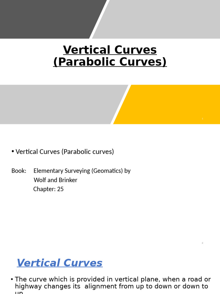 Understanding Vertical Curves in Highways | PDF | Geometry