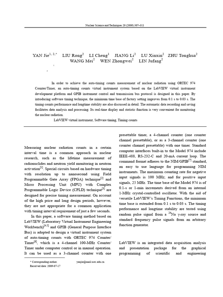 LabVIEW-based Auto-Timing Counts | PDF | Computing | Computer Engineering