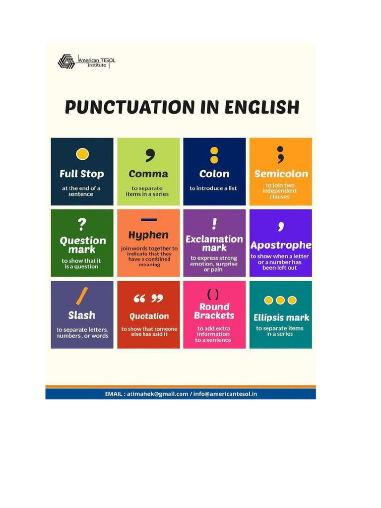 Punctuation | PDF