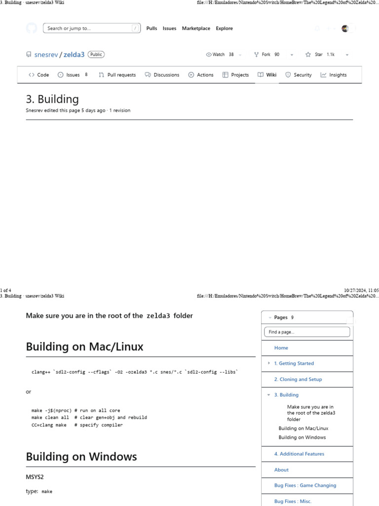 Building Snesrev - Zelda3 Wiki (10 - 9 - 2022 8 - 47 - 39 PM) | PDF | Wiki | Software