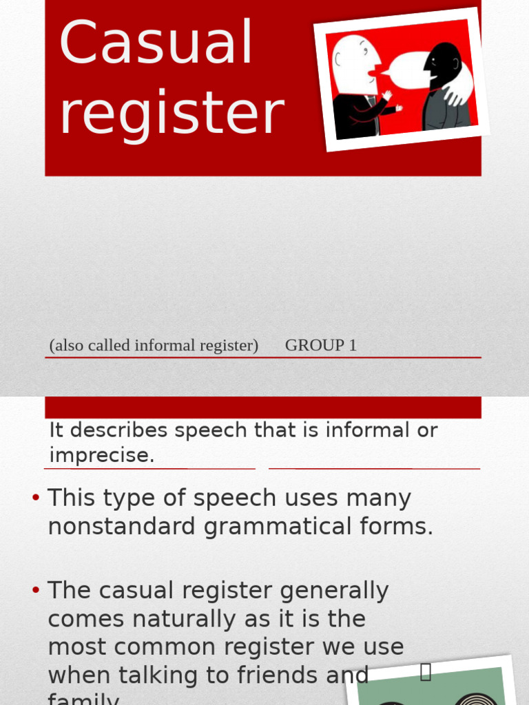 Casual Register GROUP 1. | PDF