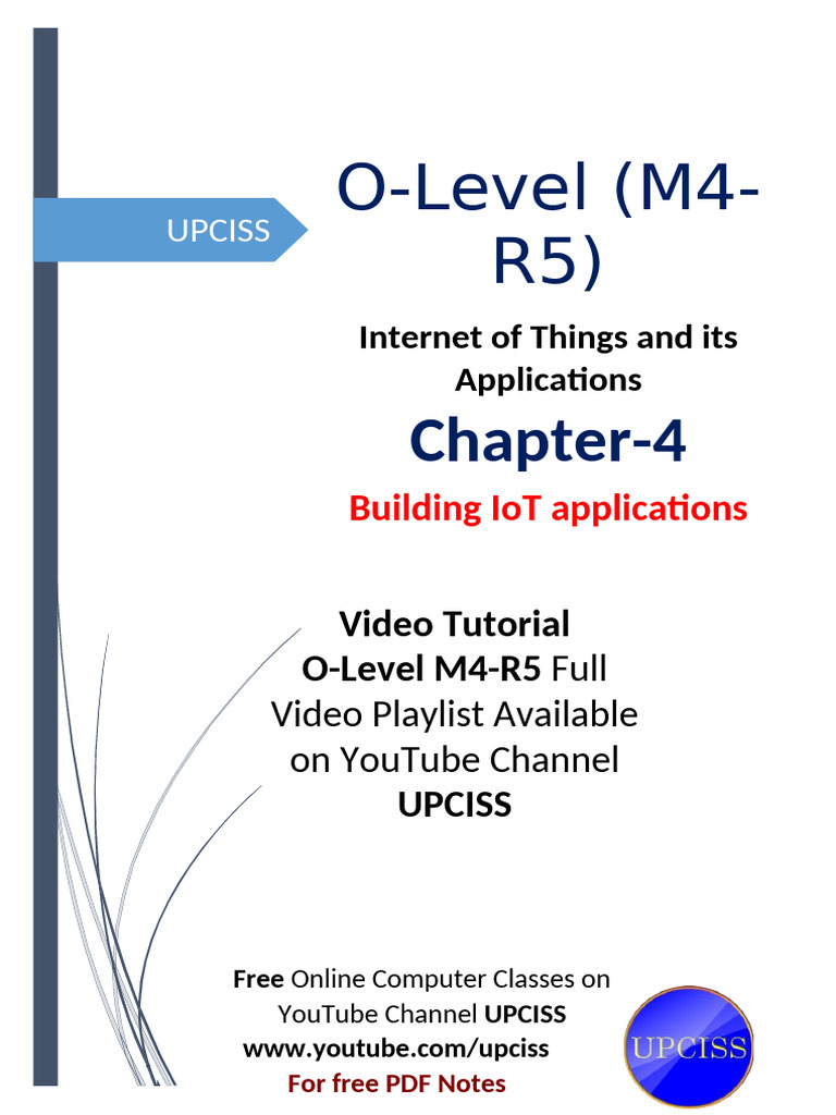 O Level m4 r5 Building Iot Applications and C Programming Chapter 4 ...