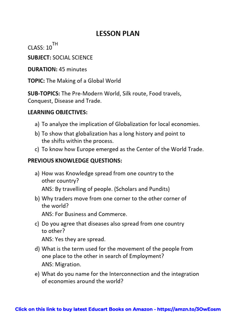 History Chapter 3 The Making of Global World (JNV) | PDF ...