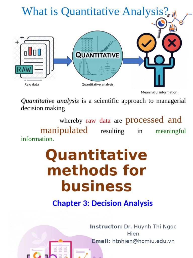 Lecture 2 & 3 - Chapter 3 - Decision Analysis | PDF | Decision Making | Statistical Theory
