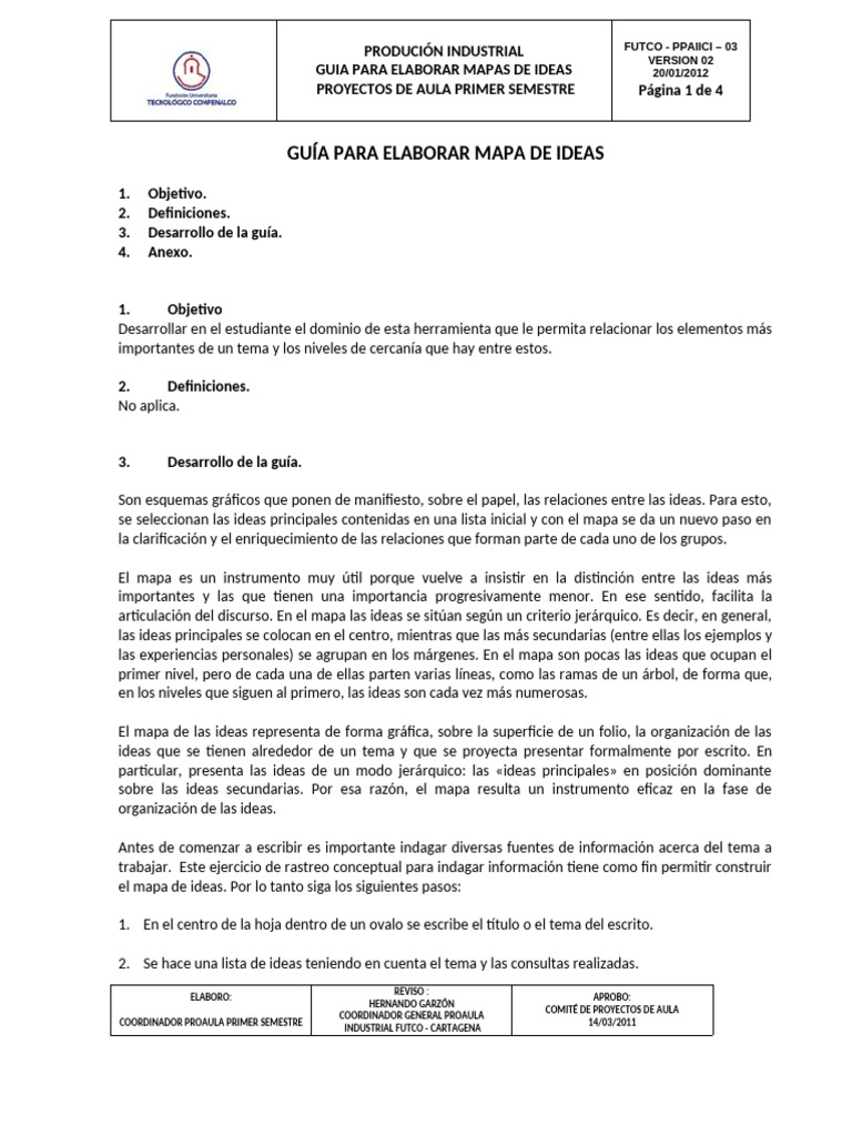 Guía para Crear Mapas de Ideas | PDF | Mapa
