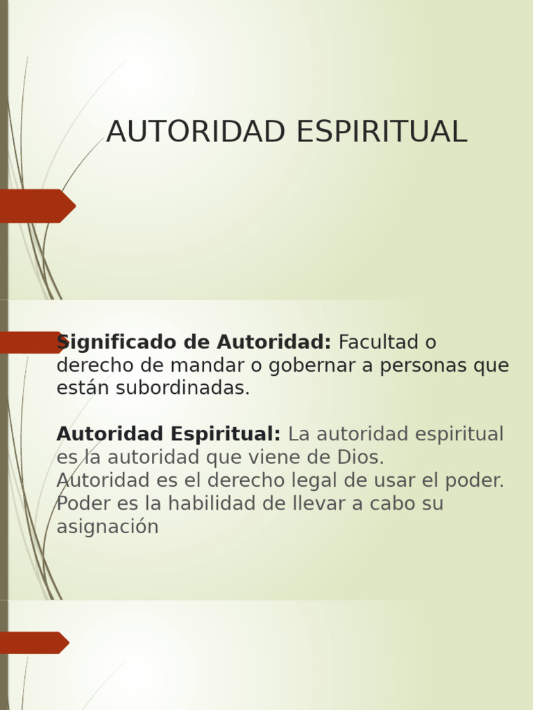 AUTORIDAD ESPIRITUAL | PDF | Pablo el apóstol | Creencia religiosa y doctrina