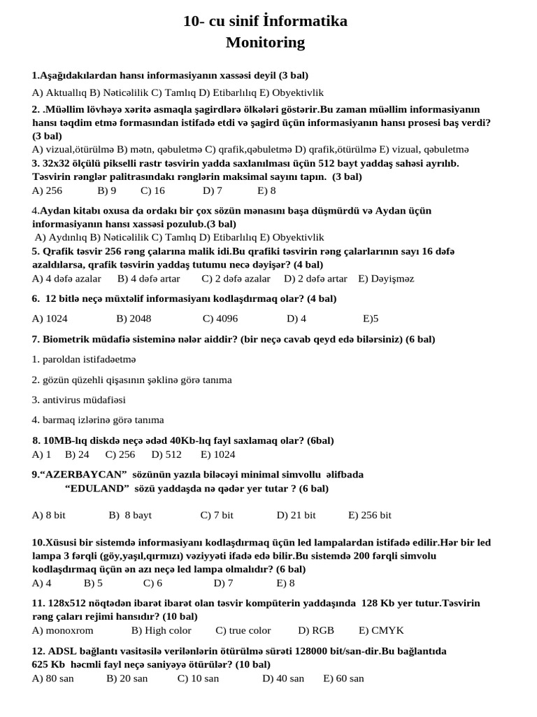 10 - Cu Sinif Monitoring | PDF