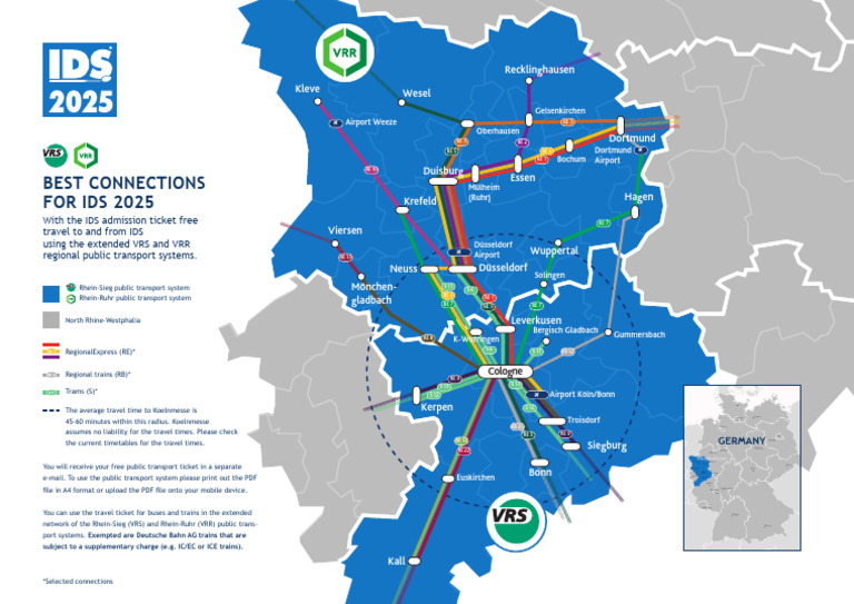 Ids Vrs VRR Bahnverbindungen | PDF | Public Transport | Transport