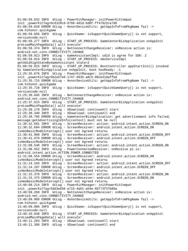 GameCenter Log Analysis | PDF