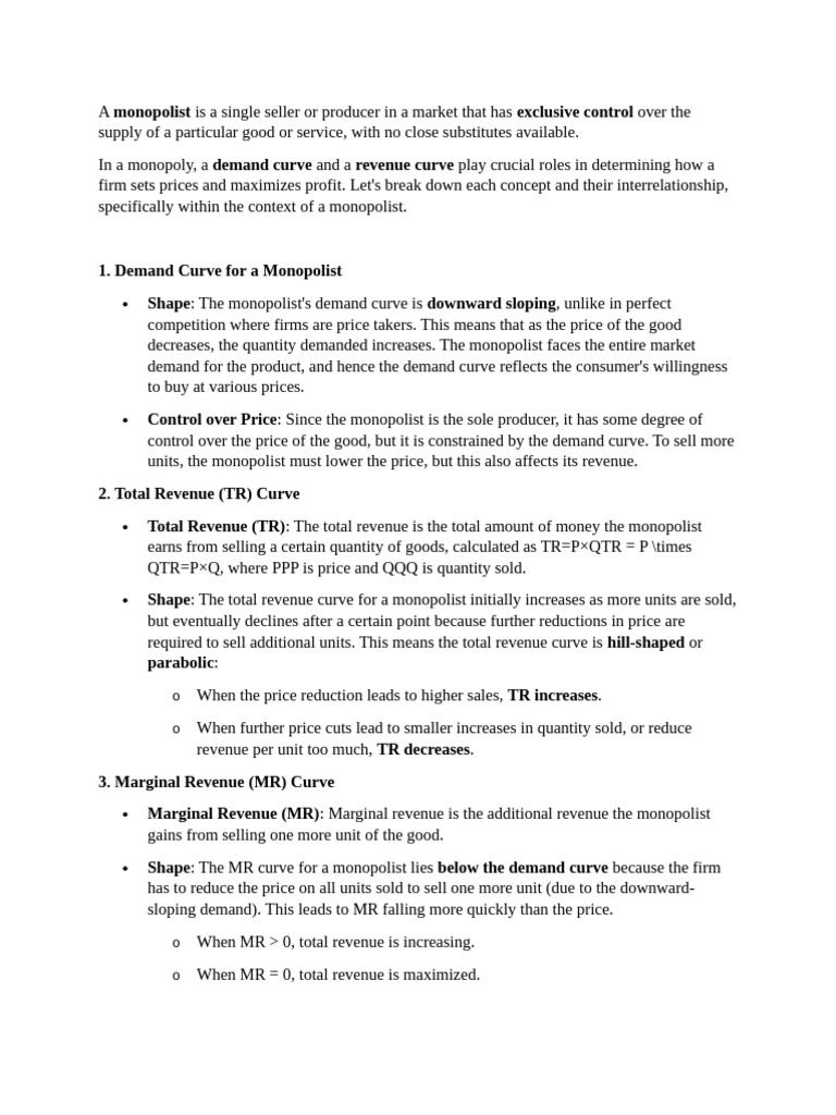 Assignment For Mircoeconomics | PDF | Demand | Monopoly
