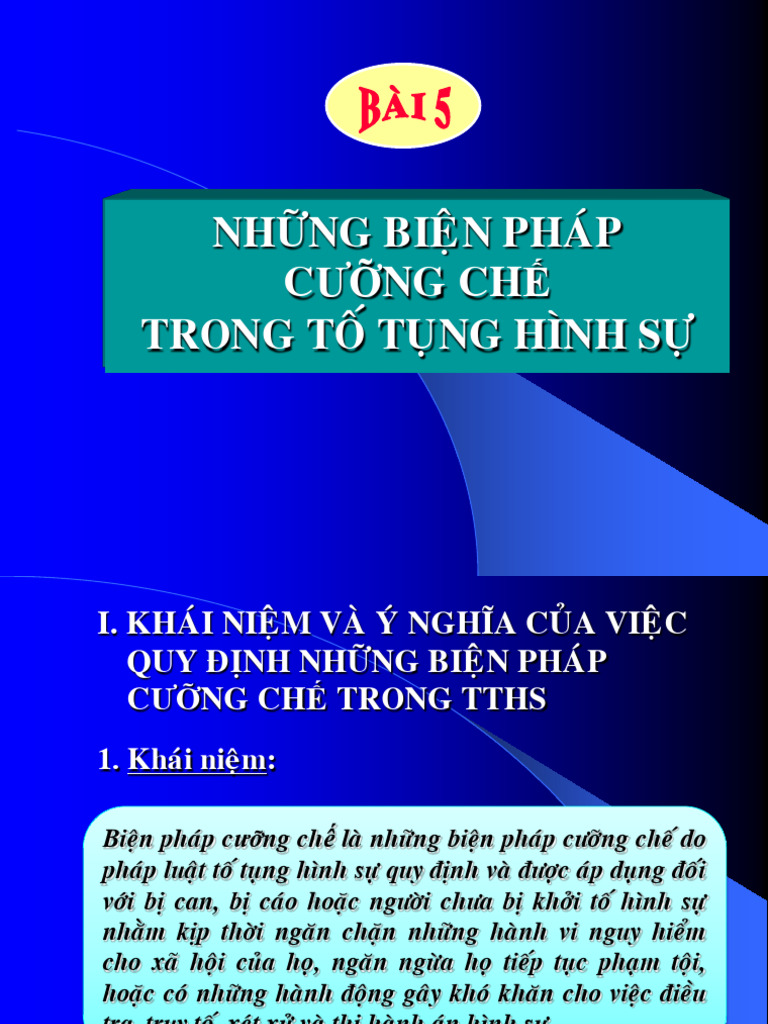 Cac Bien Phap Cuong Che Trong Tths | PDF