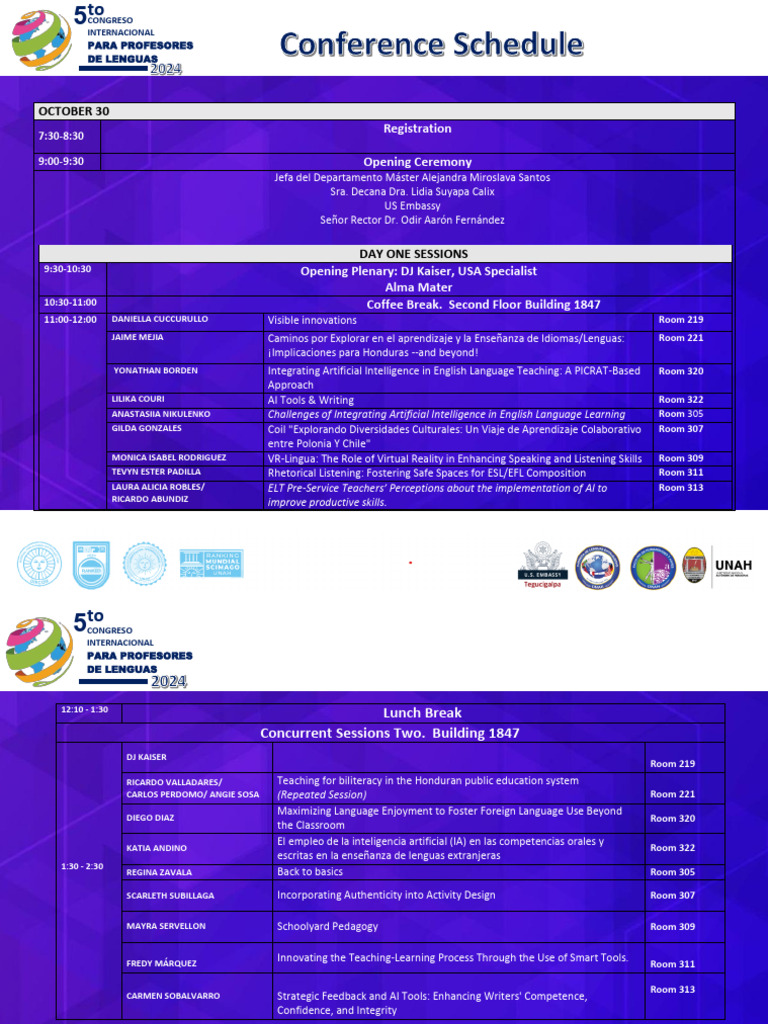 Programa 5to Congreso de Profesores | PDF | English As A Second Or Foreign Language | Artificial ...