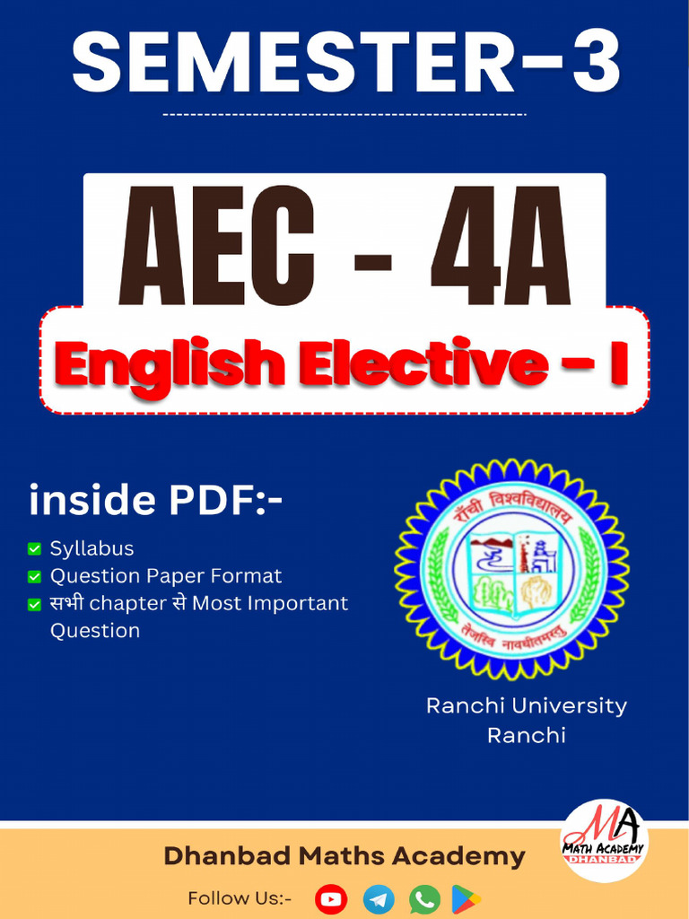 AEC SEM-3 Most Important Ranchi University | PDF | Climate Change | Grammatical Number