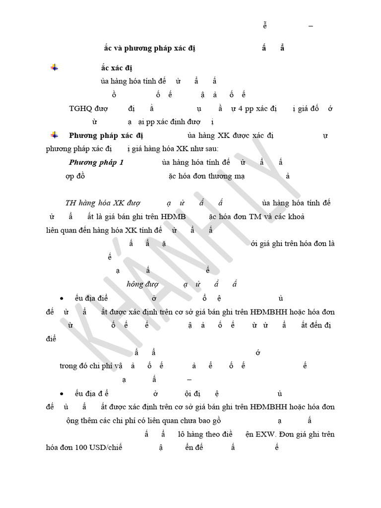 Trị Giá Hải Quan - TGHQ | PDF