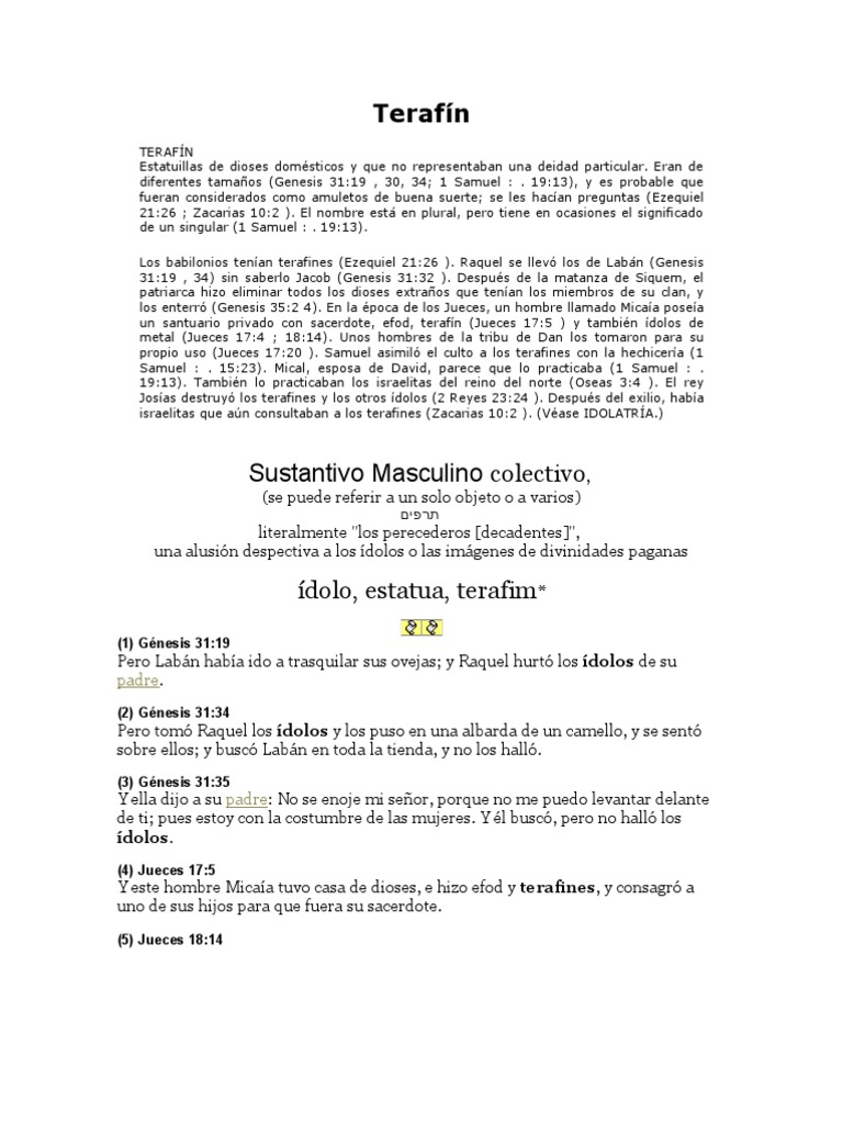 Terafín | PDF | Jacob | Rachel