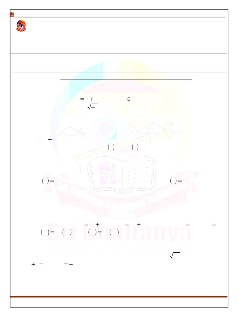Complex Numbers & De-Moivre's Theorem | PDF | Circle | Complex Number