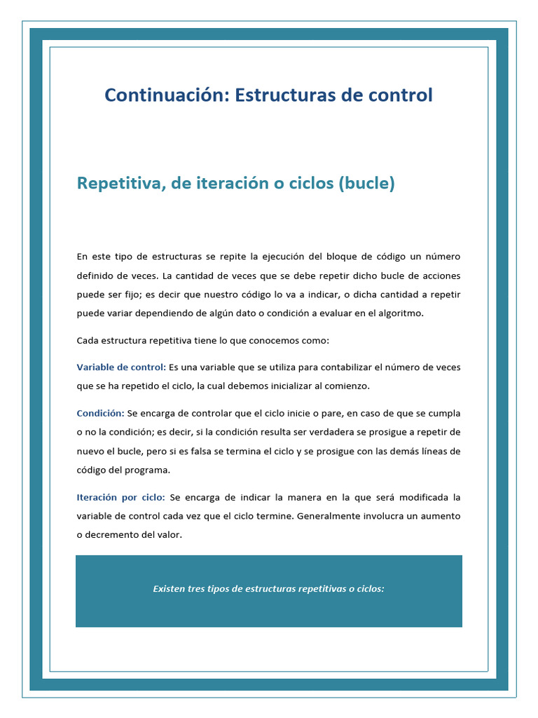 Estructuras de Control en PSeInt | PDF | Algoritmos | Ciencias de la ...