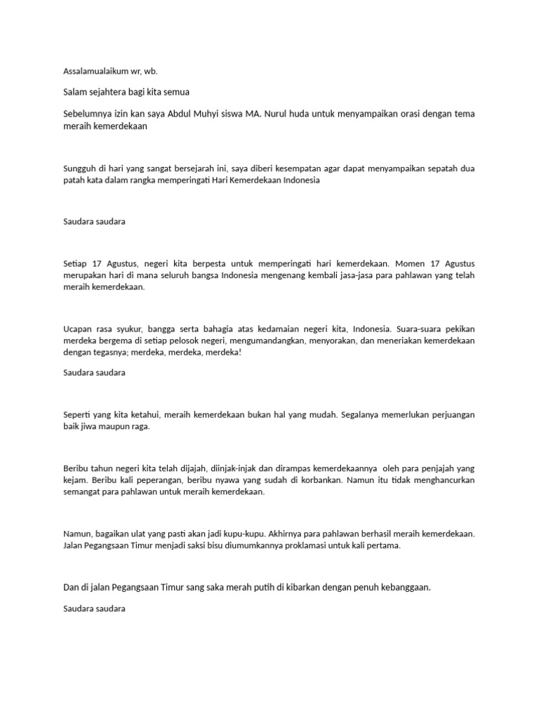 Contoh orasi-WPS Office | PDF
