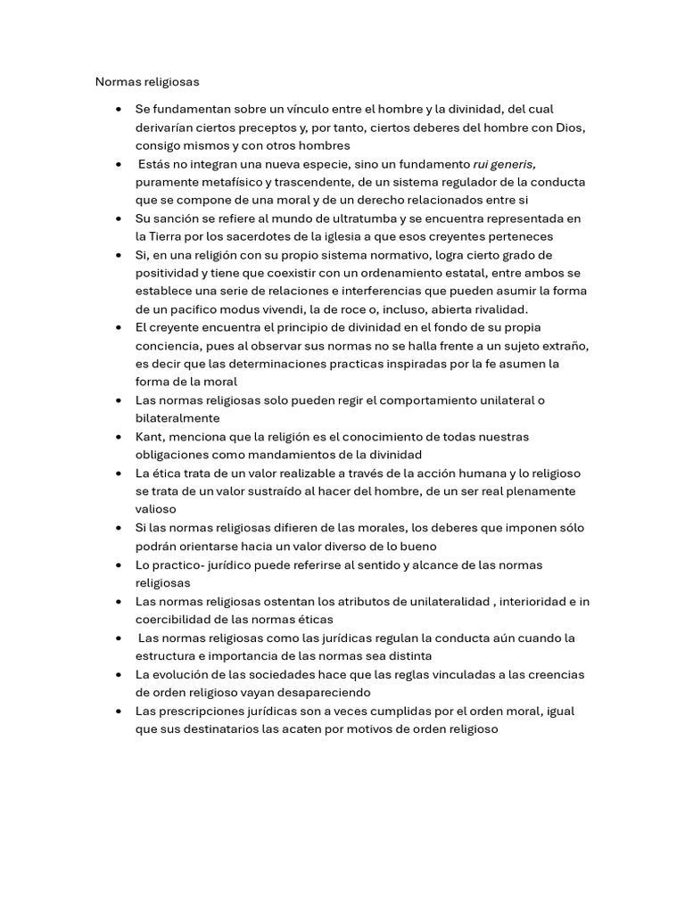 Normas religiosas | PDF