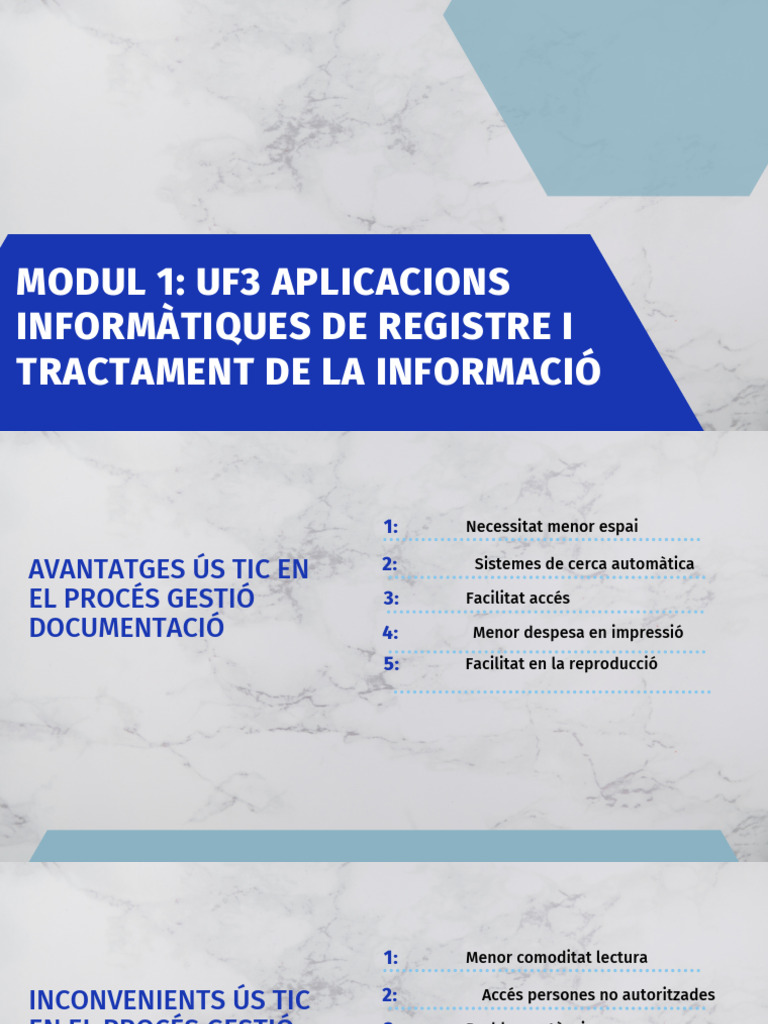 UF3 - Aplicacions Informàtiques de Registre I Tractament de La Informació | PDF