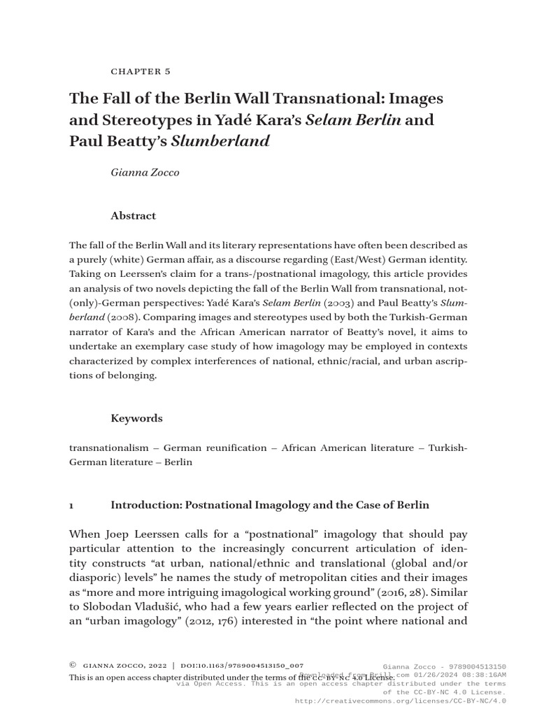 Transnational Views on Berlin Wall | PDF | East Germany