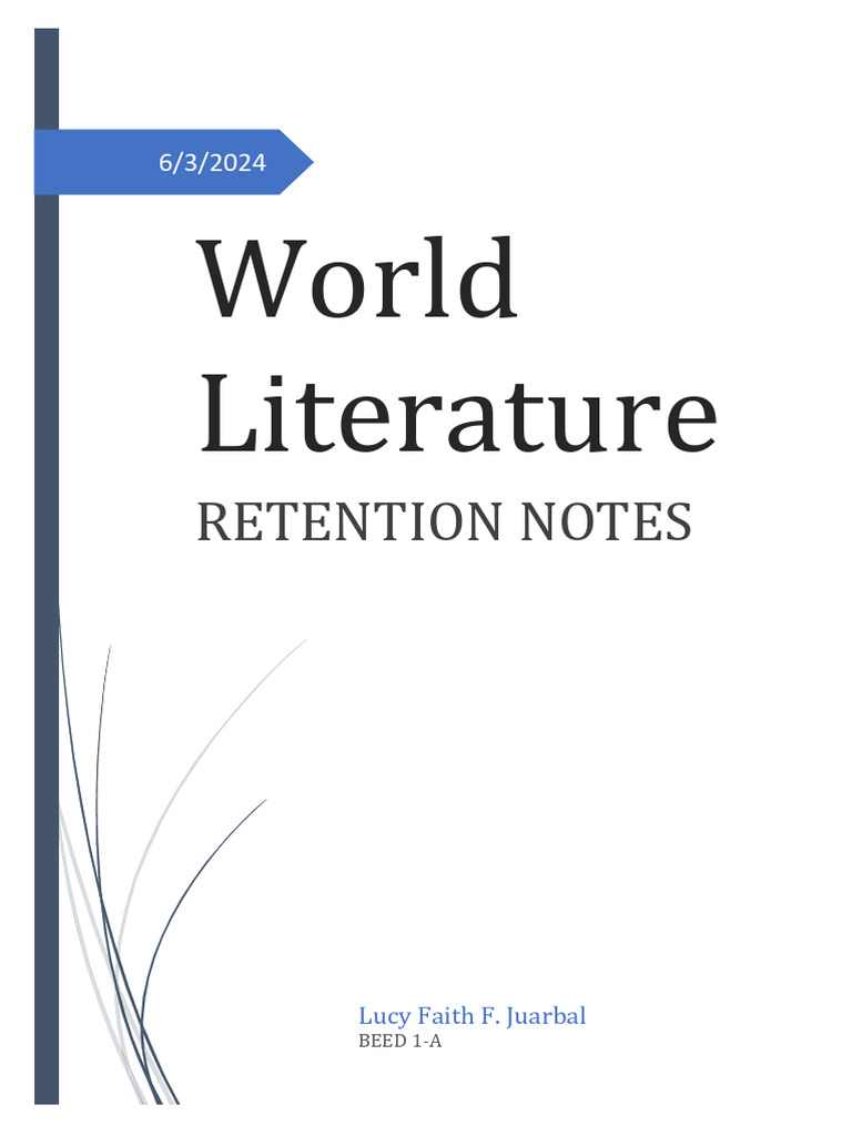Reviewer - World Lit | PDF | Hamlet | Beowulf Reviewer - World Lit | PDF | Hamlet | Beowulf