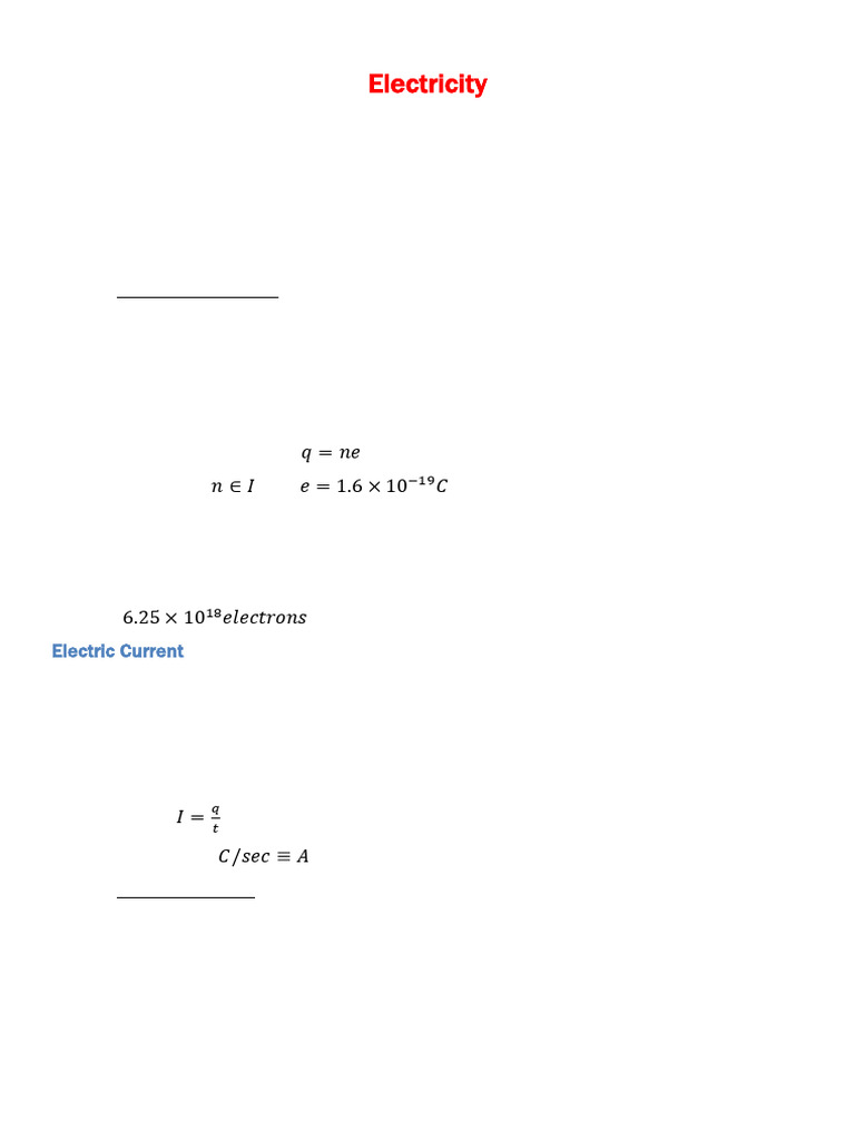 Electricity_X | PDF | Series And Parallel Circuits | Electrical ...