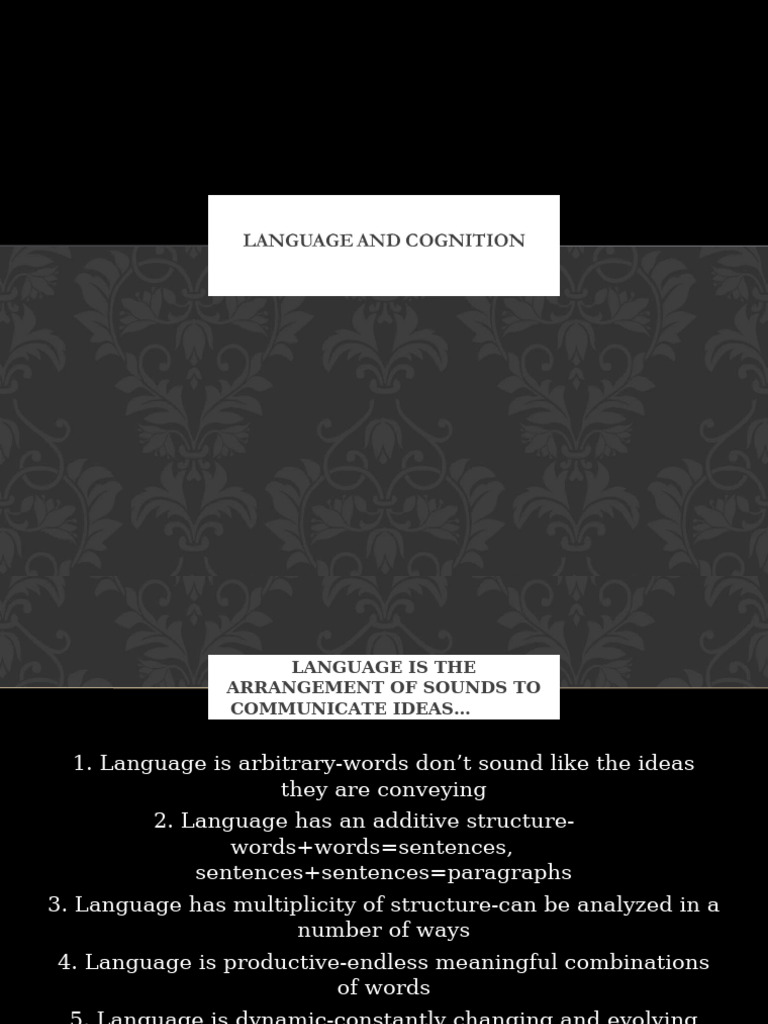 Language and Cognition | PDF | Semantics | Word